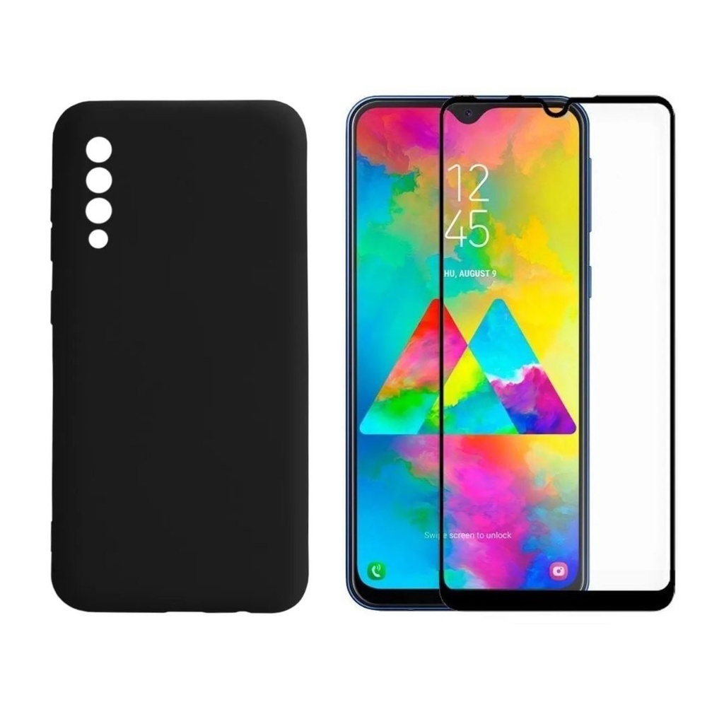 Capa Capinha Case Aveludada Preta + Película de vidro 9D SAMSUNG GALAXY A30S | Shopee Brasil