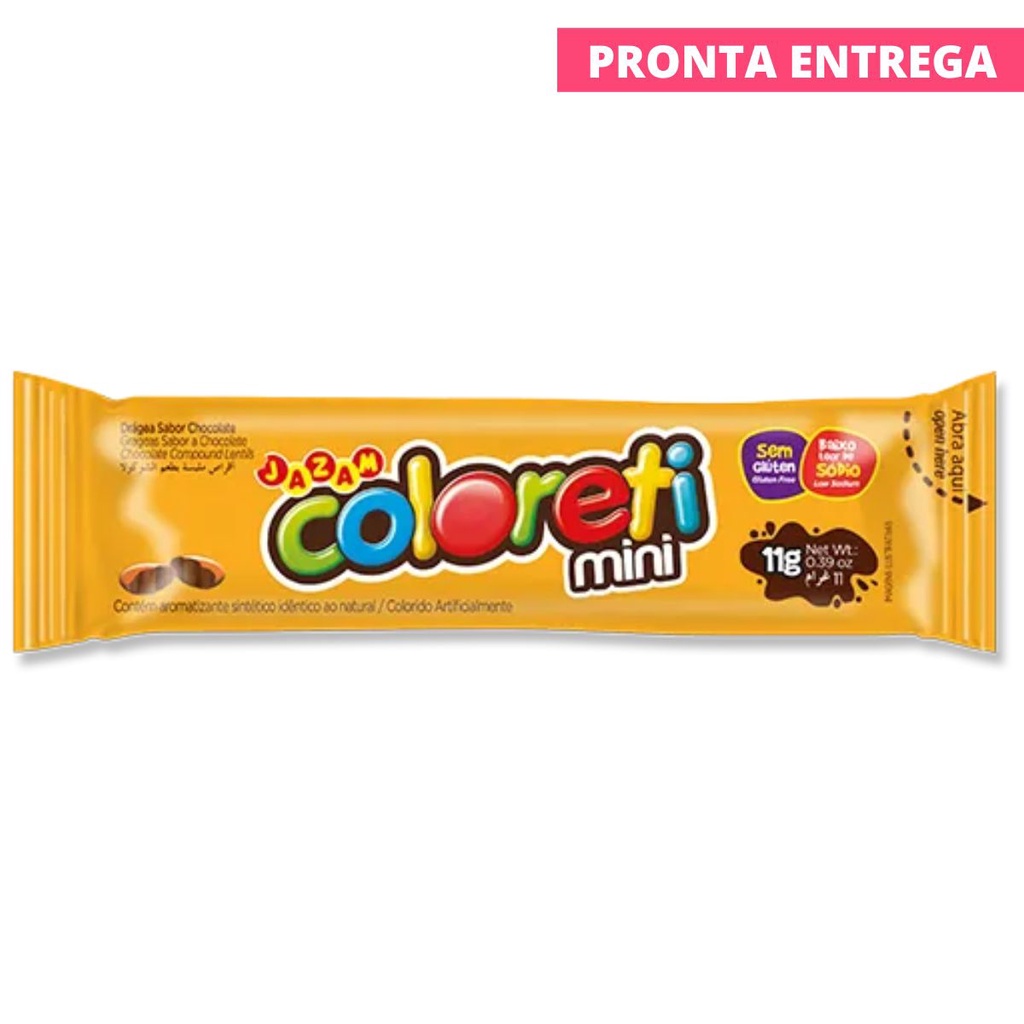 Mini Chocolate Coloreti Tradicional Display (Jazam) 11g a unidade ...