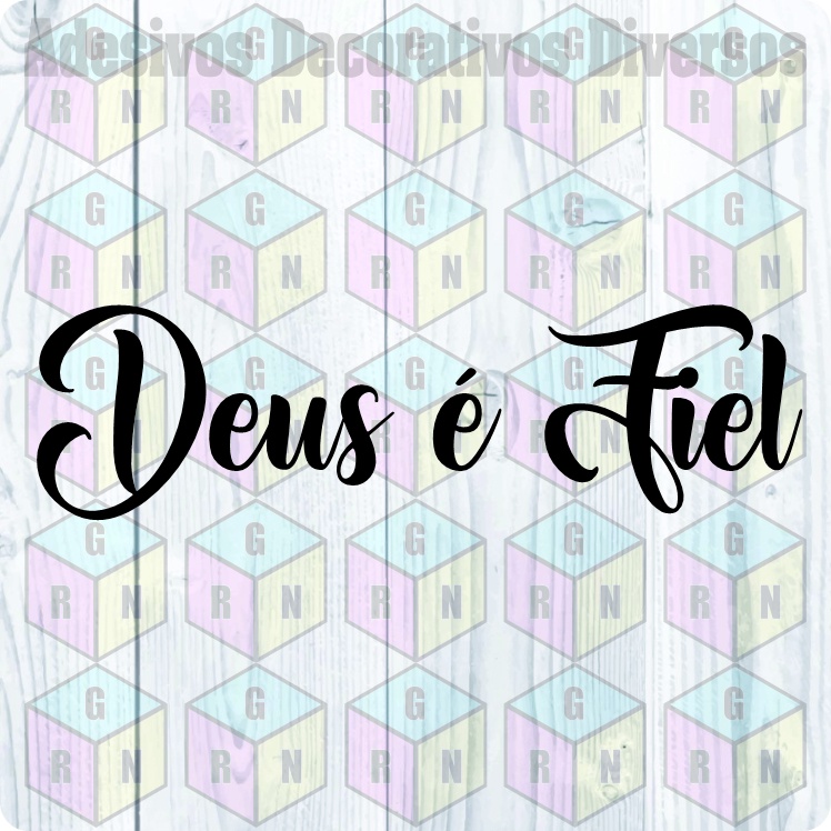 Adesivo Deus é Fiel Decorativo Carro/Moto | Shopee Brasil
