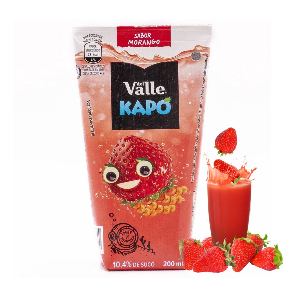 Suco de Morango Kapo 200ML | Shopee Brasil