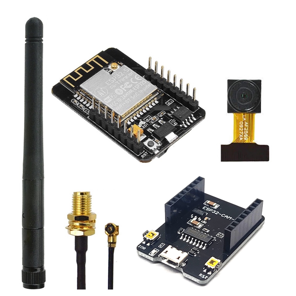 Esp32-cam Com Câmera Ov2640 E Gravador Com Antena Externa | Shopee Brasil