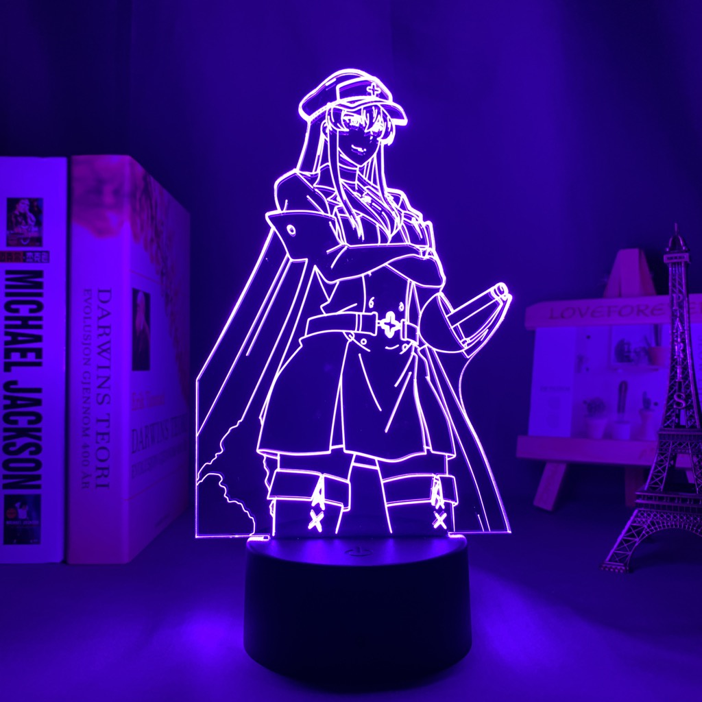 Anime Akame Ga Kill Esdeath Figure Lâmpada Led Noturna Jagermeister ...