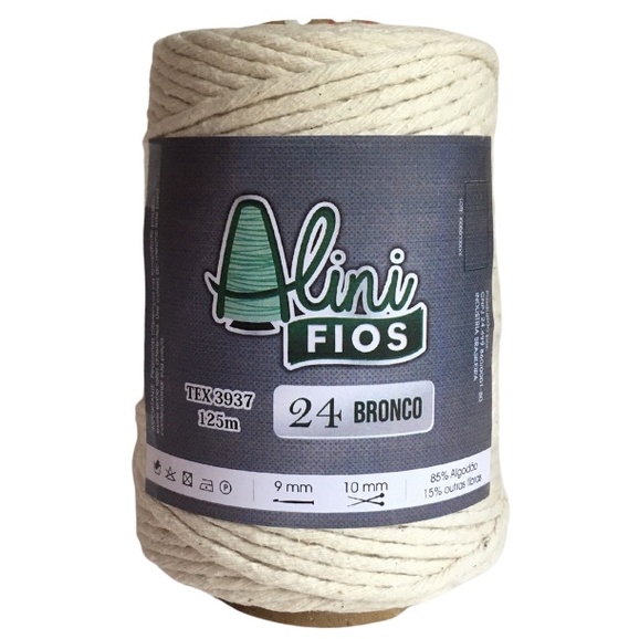 Barbante Alini 24 fios com 125 metros | Shopee Brasil