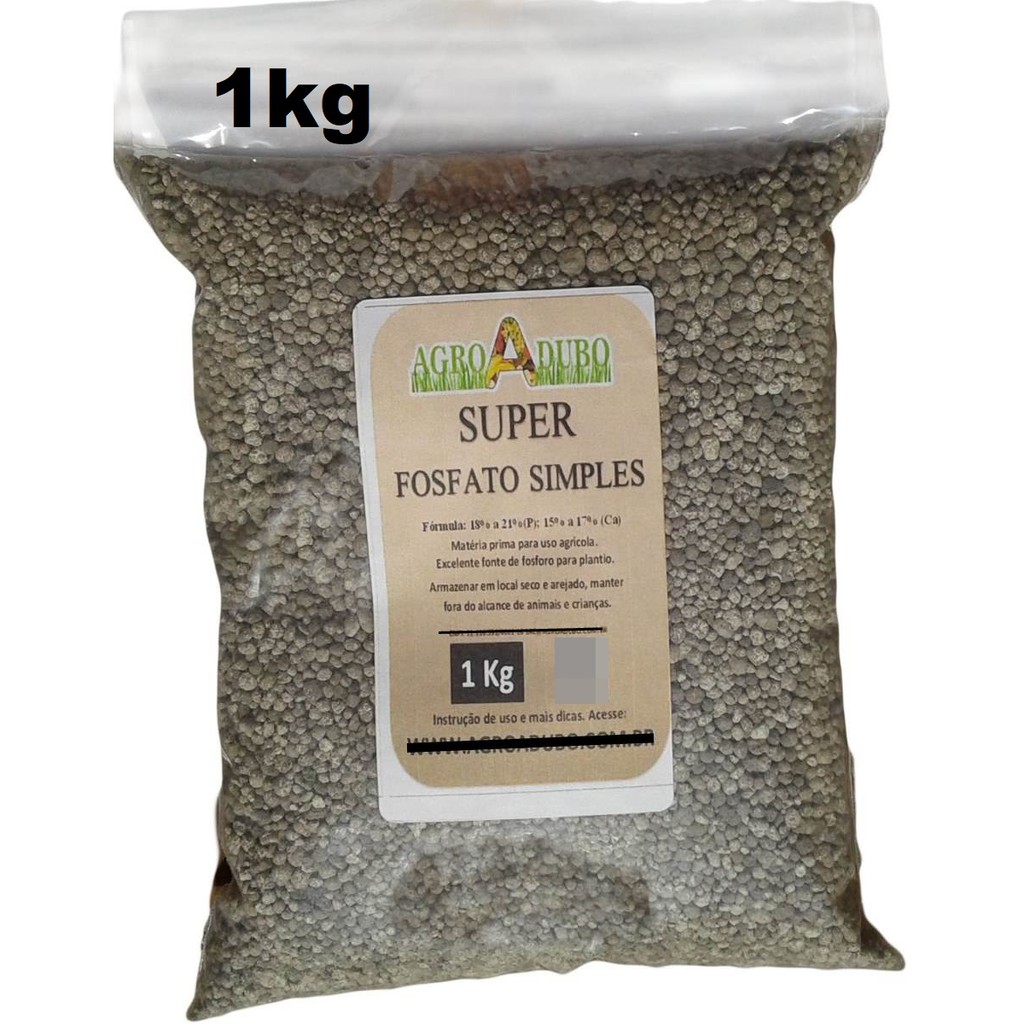 Fertilizante Super Fosfato Simples 1Kg Adubo | Shopee Brasil