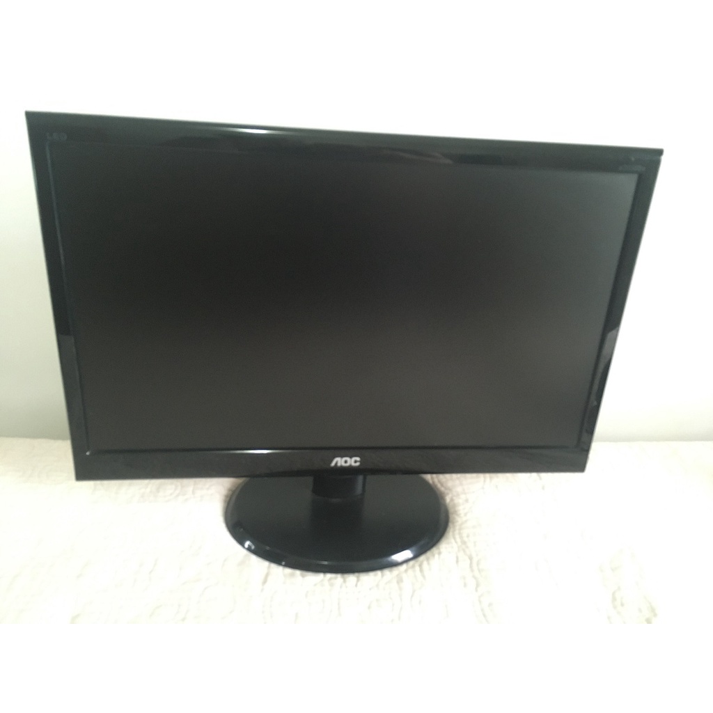 Monitor Aoc 18,5 Polegadas Vga 60 Hz Preto | Shopee Brasil