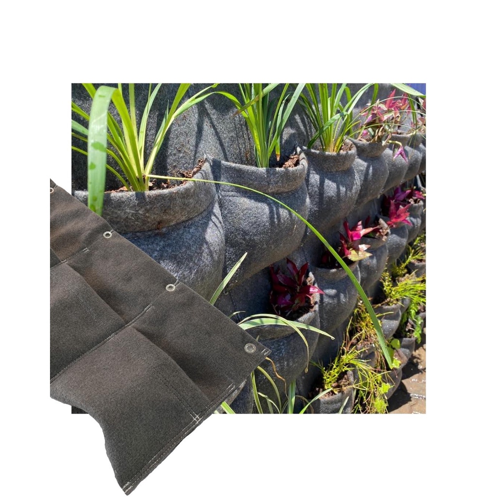 Painel Modular para Jardim Vertical / Horta Vertical com 10 Bolsos ...