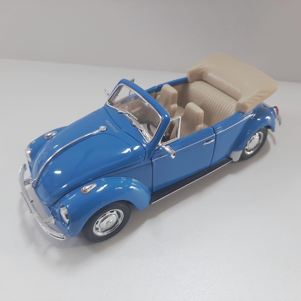 Miniatura Fusca Volkswagen Beetle Conversível Escala 1/24 | Shopee Brasil