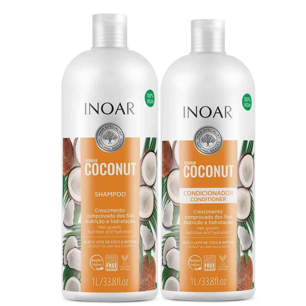Kit Inoar Bombar Coconut Duo (2 Produtos) 1000ml | Shopee Brasil