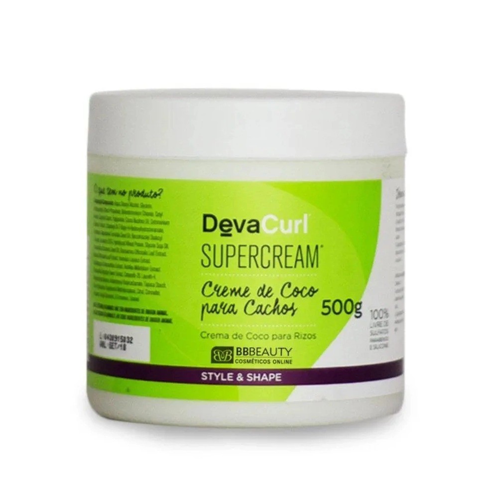 Deva Curl Super Cream Creme De Coco P/ Cachos 500g | Shopee Brasil