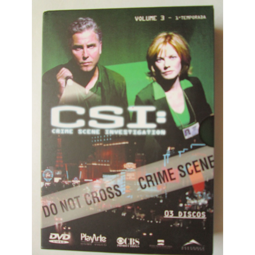 dvd csi crime scene investigation 1a temporada vol 3 (box 3 dvds ...