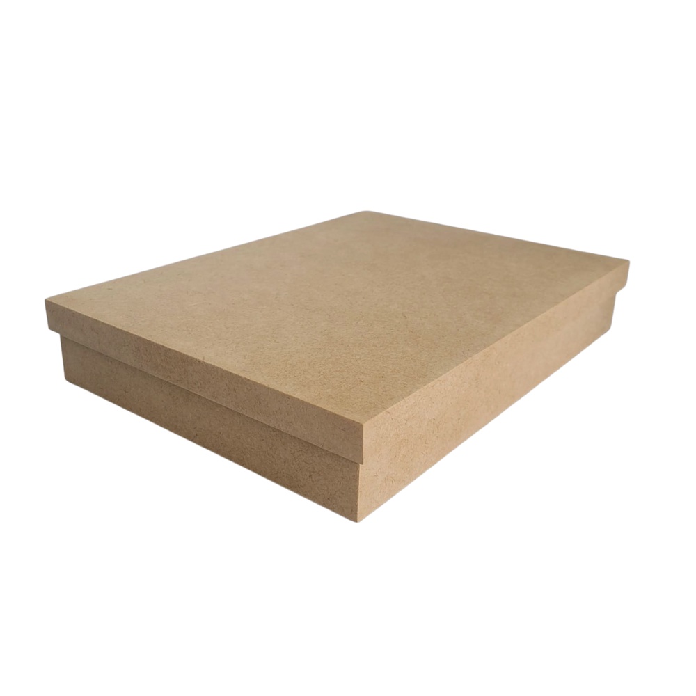 Caixa para Papel A4 100% MDF (30,5x22,5x5,5) MDF CRU | Shopee Brasil