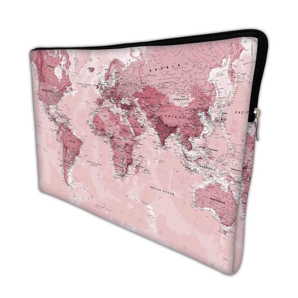 Capa Pasta Maleta para Notebook em Neoprene Vários Tamanhos - Mapa ...