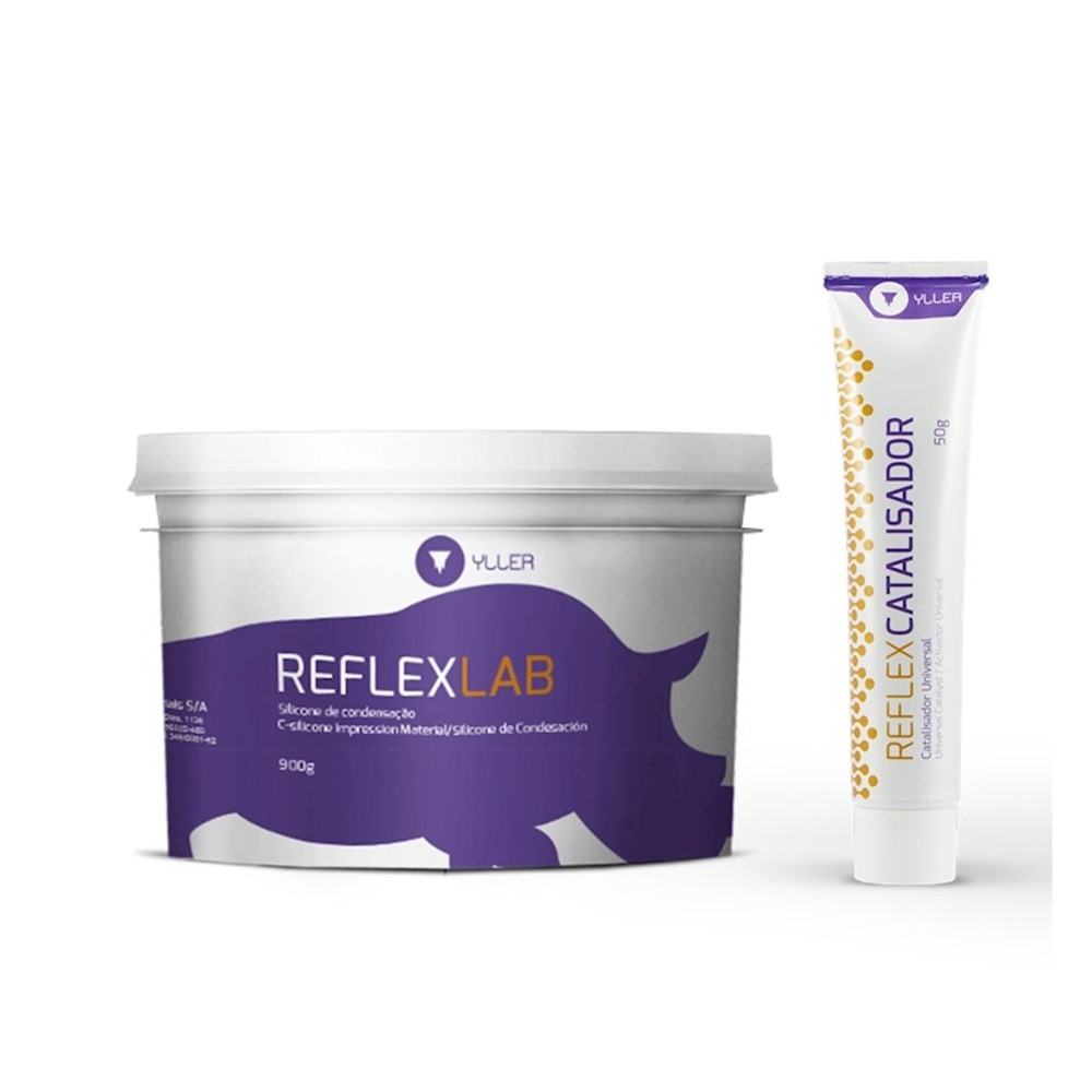 Silicone para Muralha Yller Reflex LAB KIT - Reflex LAB 900g + Reflex Catalisador Universal 50g ...