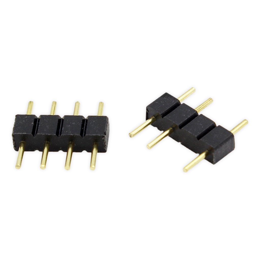 Adaptador RGB Macho Para Macho 3 ou 4 Pinos 5v ou 12v Adptador para ...