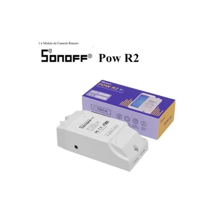 Sonoff Pow R2 15A Original Medição De Consumo De Energia | Shopee Brasil