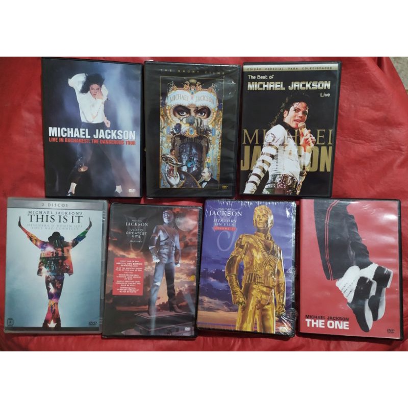 dvd kit 6 shows + 1 filme Michael Jackson - 8 discos | Shopee Brasil