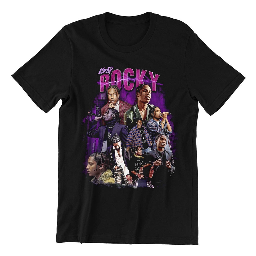 Camisa Camiseta T-shirt Asap Rocky Rapper Streetwear | Shopee Brasil