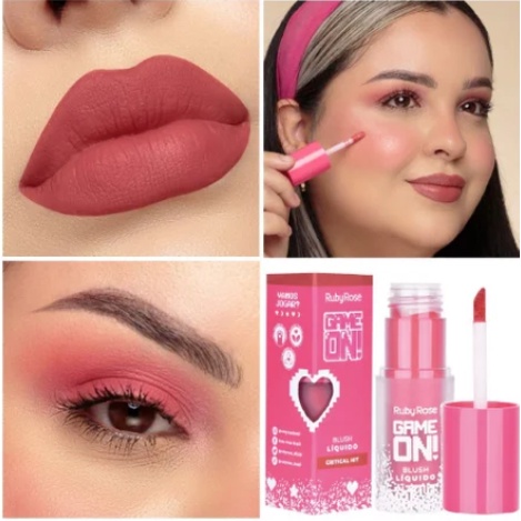Blush Líquido Game On Ruby Rose 3,5ml | Shopee Brasil