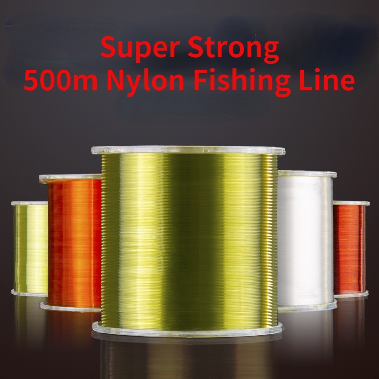 Linha de pesca 500 m Linha de pesca de nylon super forte 1,5 - 13 kg ...