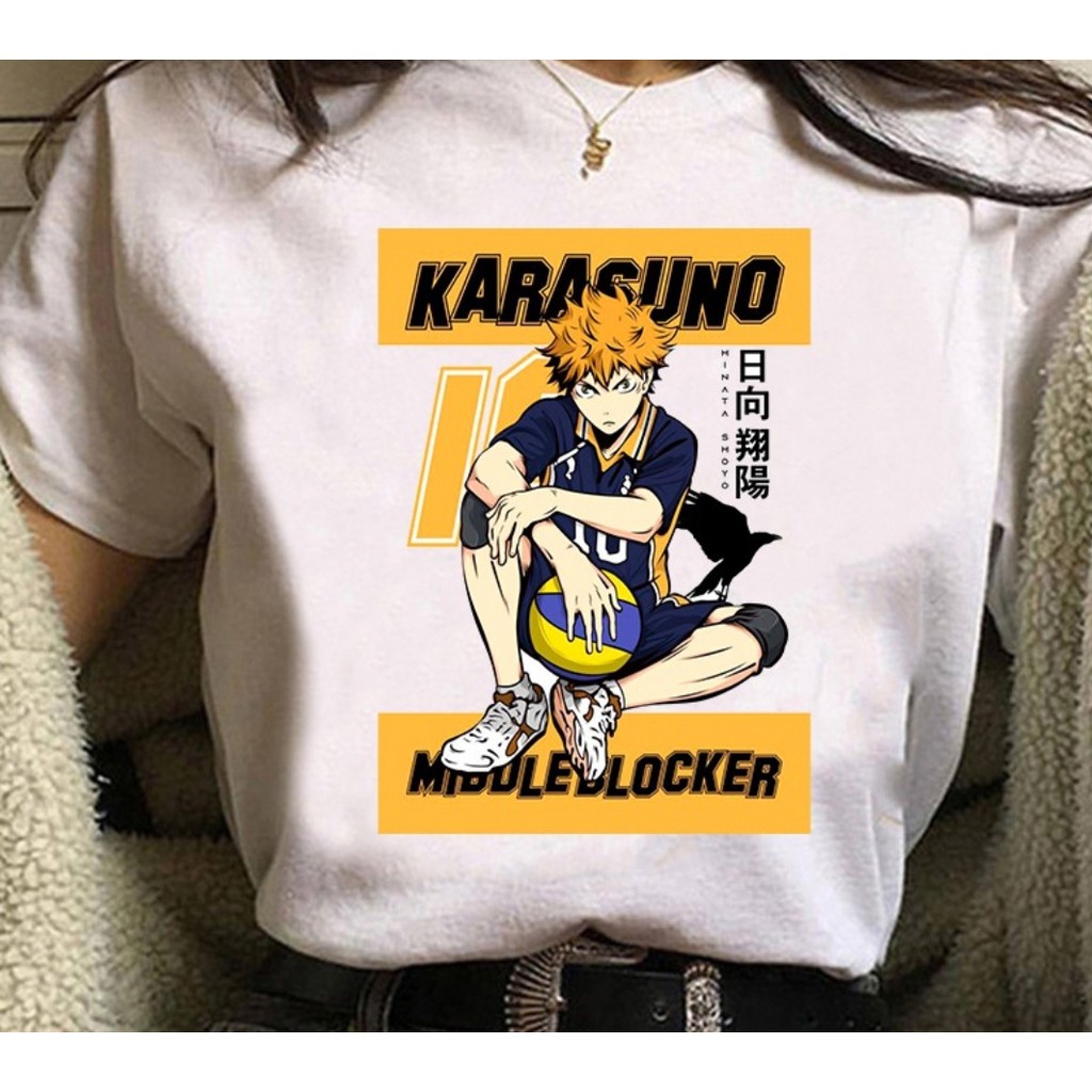 Camiseta Baby look Haikyuu Hinata Karasuno Anime | Shopee Brasil