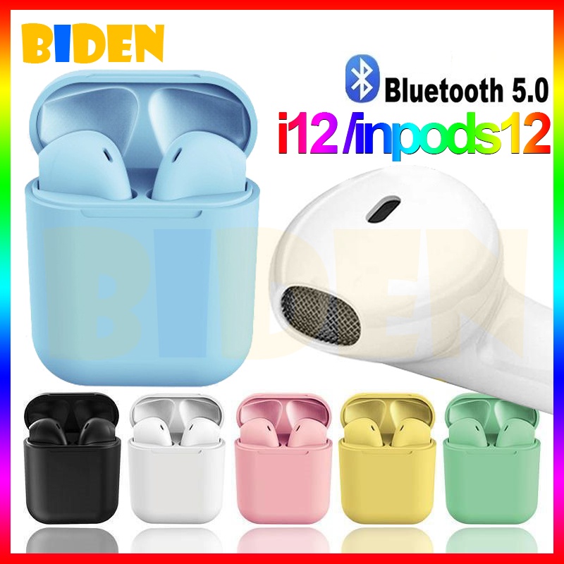 Inpods 12 Fones De Ouvido Macaron Sem Fio Bluetooth | Shopee Brasil