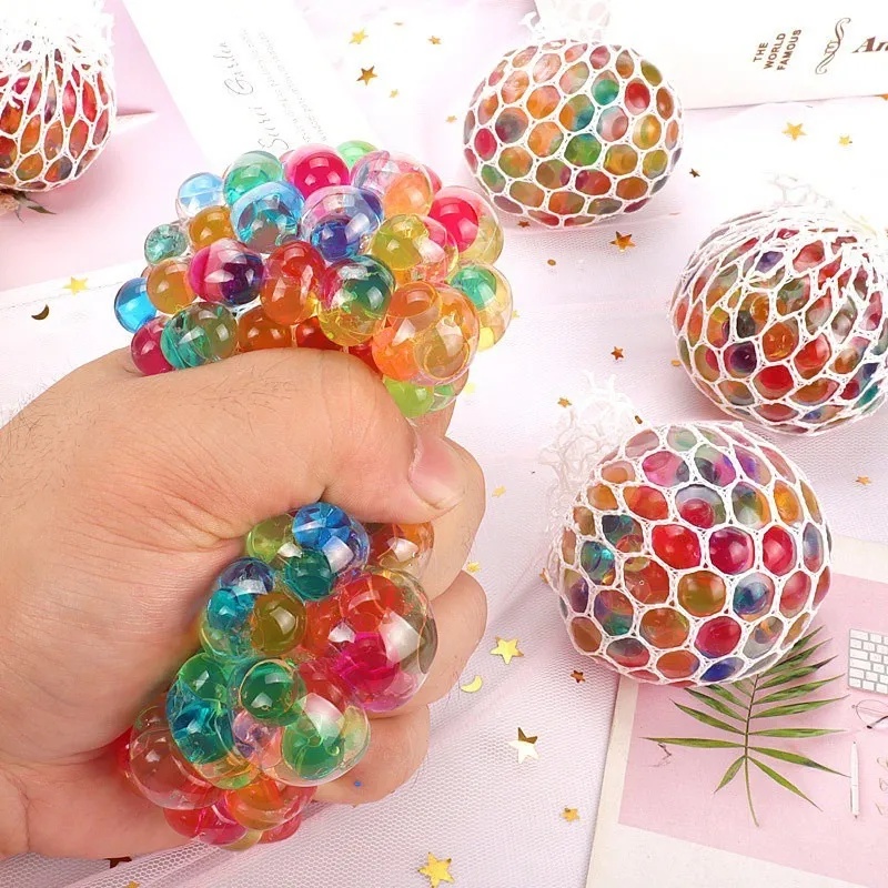 Squishy Stress Ball Fidget Toys Anti Stress Bola Colorida | Shopee Brasil