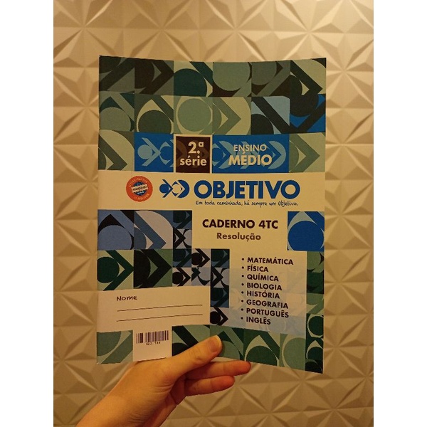 Kit c/ 4 Apostilas Objetivo 2° Ensino médio Quarto bimestre | Shopee Brasil