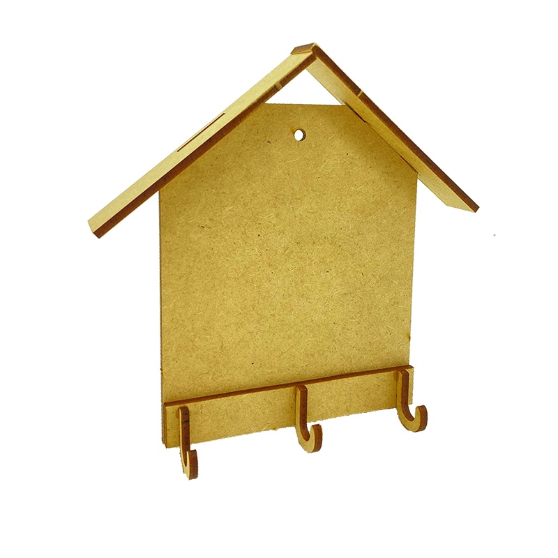 Mini Porta Chave Formato De Casa Mdf Cru 10 UNIDADES | Shopee Brasil