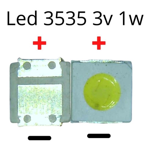 KIT DE 10 Led Smd 3535 - 3537 3v 1w Tv Samsung SERVE EM TODA LINHA F ...