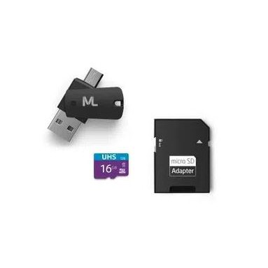 Kit 4 em 1 Cartão De Memória Ultra High Speed-I + Adaptador USB Dual Drive + Adaptador SD 16GB ...