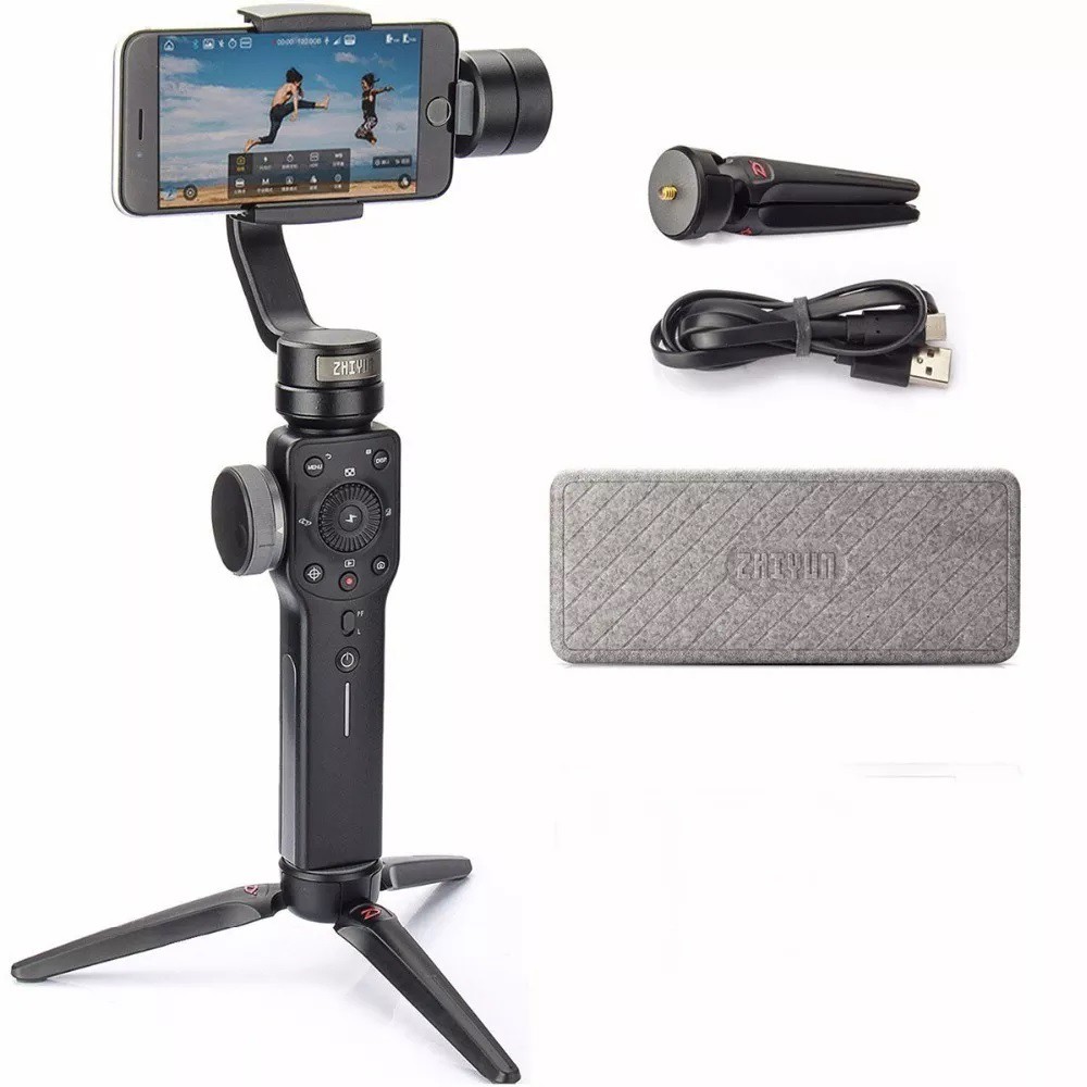 Gimbal Para Celular Zhiyun Smooth 4 Celular 3 Eixos | Shopee Brasil