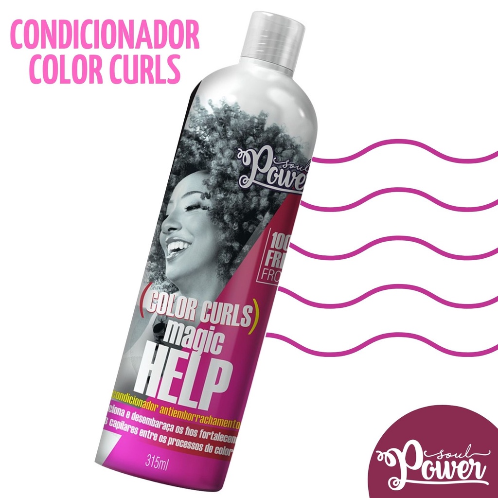 Condicionador Hidratante Color Curls Magic Help Cabelos Coloridos ...