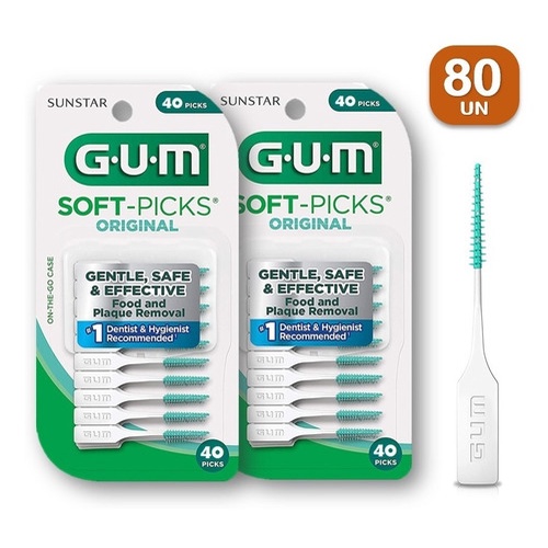 Soft Picks Original Palito Interdental Com 80 - Gum | Shopee Brasil
