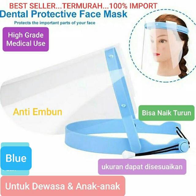 Protetor Facial Apd Dental Face Up Down Face Shield | Shopee Brasil