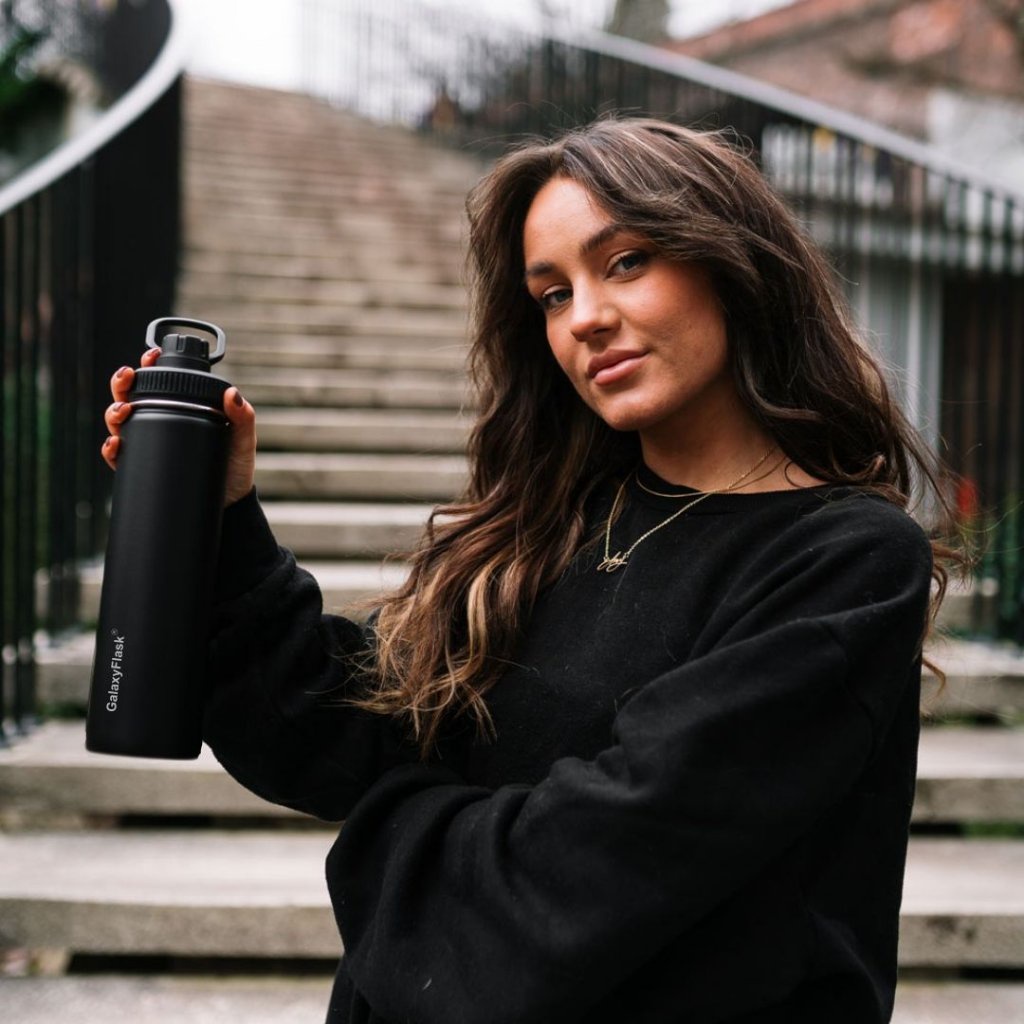 Garrafa Térmica GalaxyFlask® - SPACIAL BLACK 750ml. | Shopee Brasil
