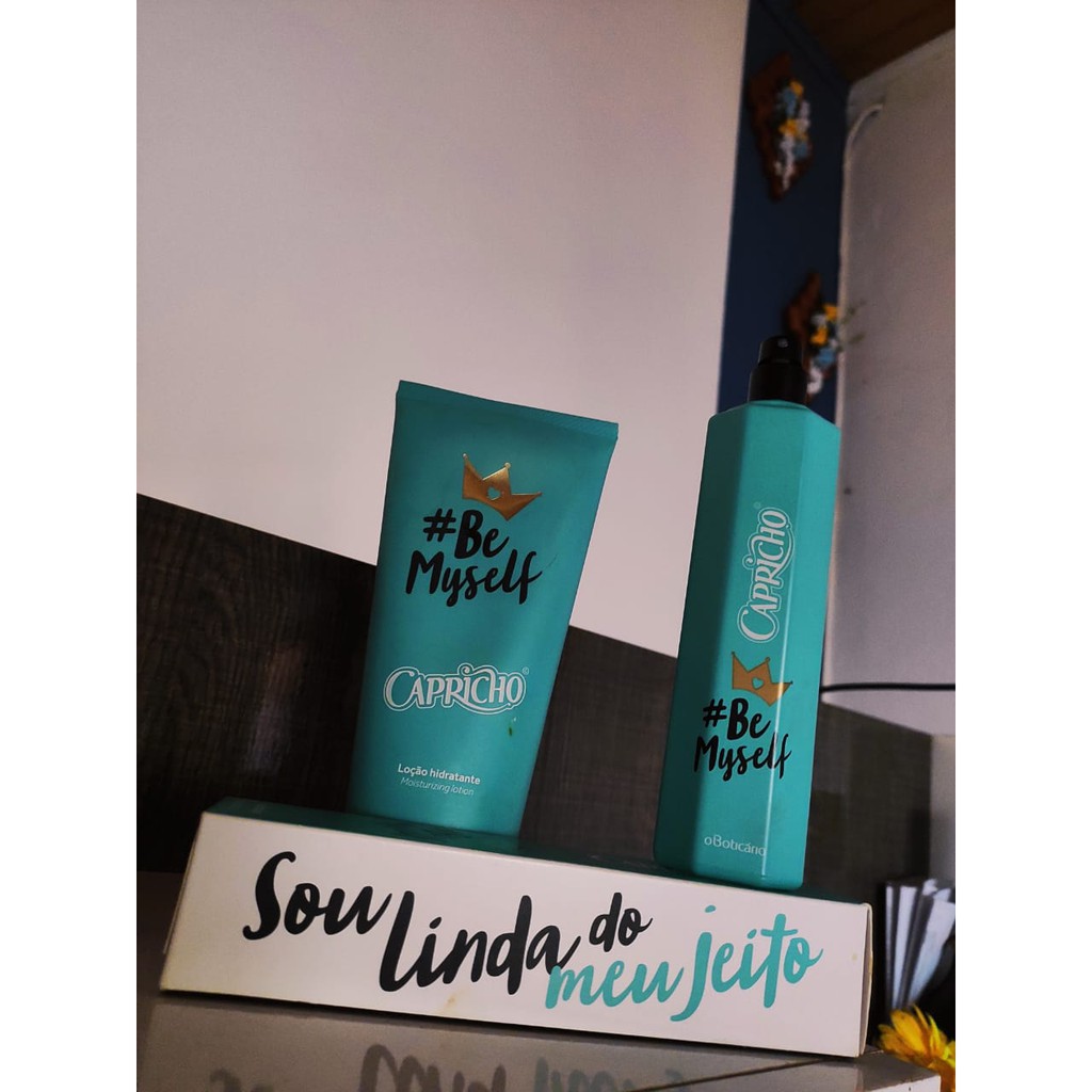 KIT CAPRICHO BY MYSELF - BOTICÁRIO (PERFUME + HIDRATANTE) | Shopee Brasil