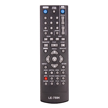 CONTROLE REMOTO LG DVD LE-7594 | Shopee Brasil
