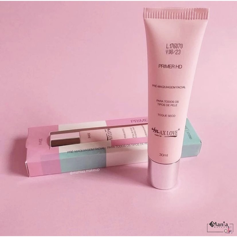 Primer HD Toque Seco - Textura liquida - Max Love | Shopee Brasil