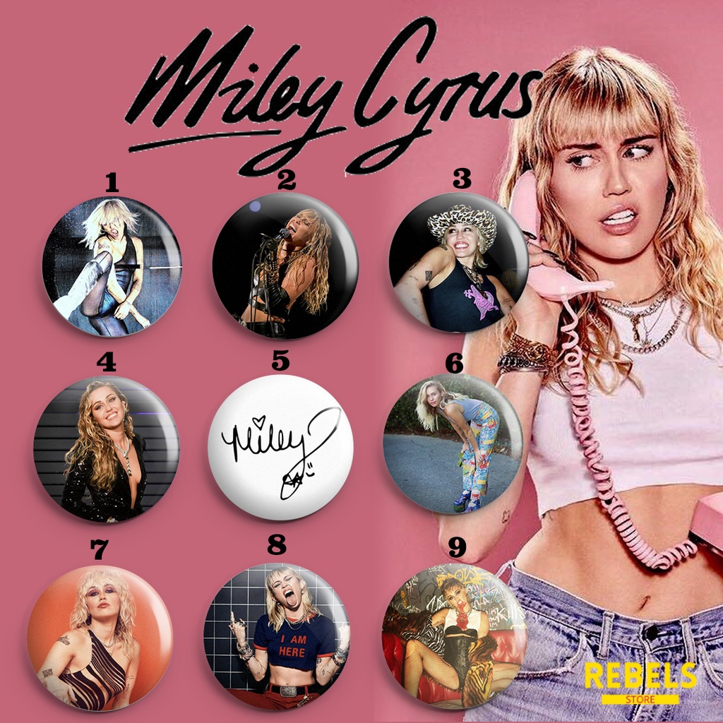 Bottons - Miley Cyrus #2 - 4,5cm | Shopee Brasil