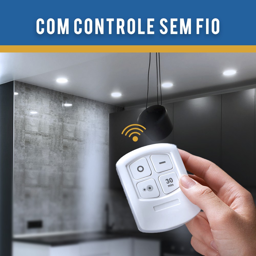 Kit 3 Lampadas Led Luminária Para Armário Escada Closet Gaveta Espelho ...