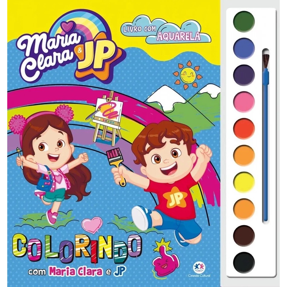 Aquarela - Maria Clara e JP - Colorindo com Maria Clara e JP | Shopee ...