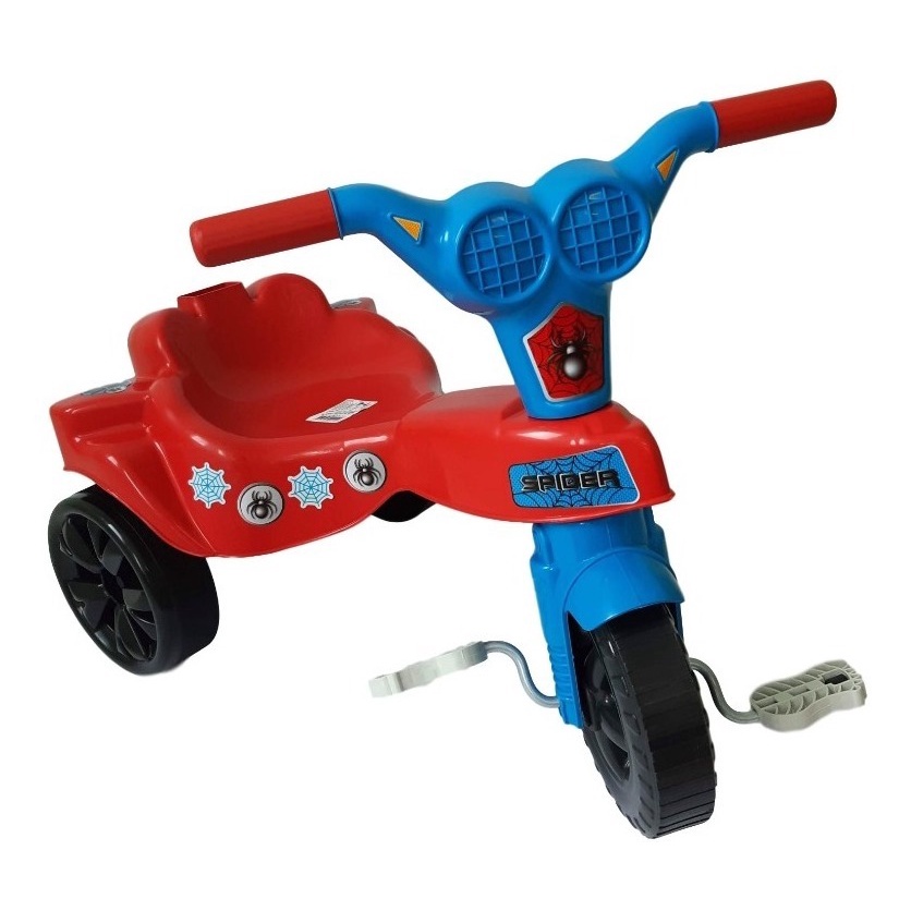 Velotrol Infantil Triciclo Menino Vermelho e Azul Spider - Kepler ...