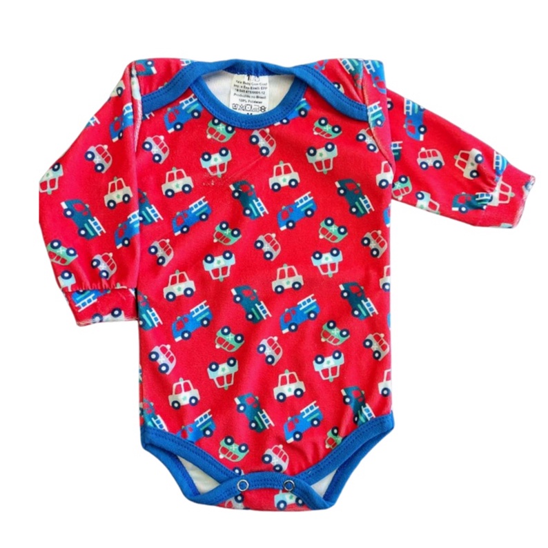 Body de Bebê Básico Plush Estampado Manga Longa +1BB | Shopee Brasil