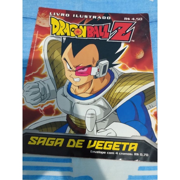 Álbum dragon ball saga vegeta semicompleto - Escorrega o Preço
