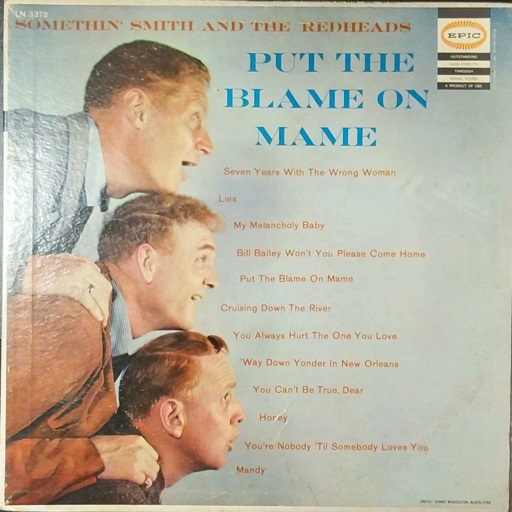 Lp Somethin' Smith And The Redheads-put The Blame On Mame | Shopee Brasil