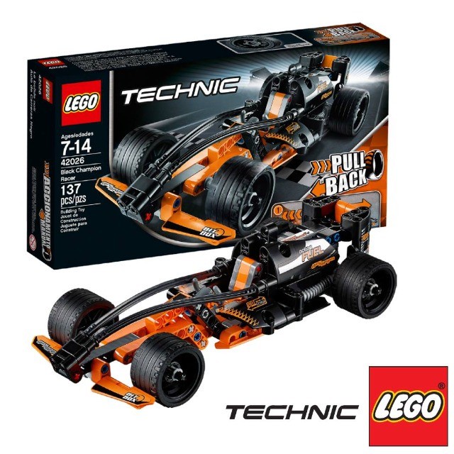 Lego Technic - Black Champion Racer - 42026 | Shopee Brasil