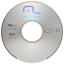 CD-R Multilaser 700mb 80 Minutos Unidade Original Envio Imediato ...