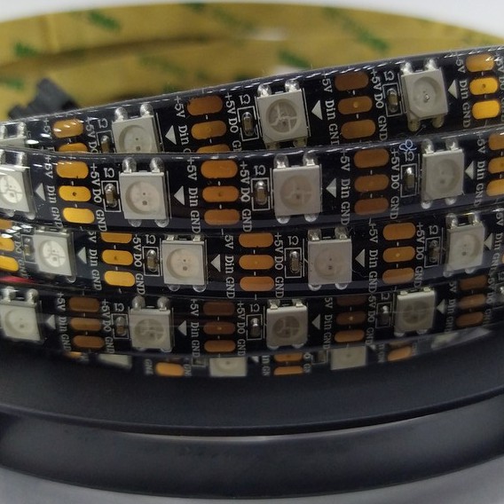 2 METRO de fita led digital vu ws2812 endereçável 60 leds por metro ...