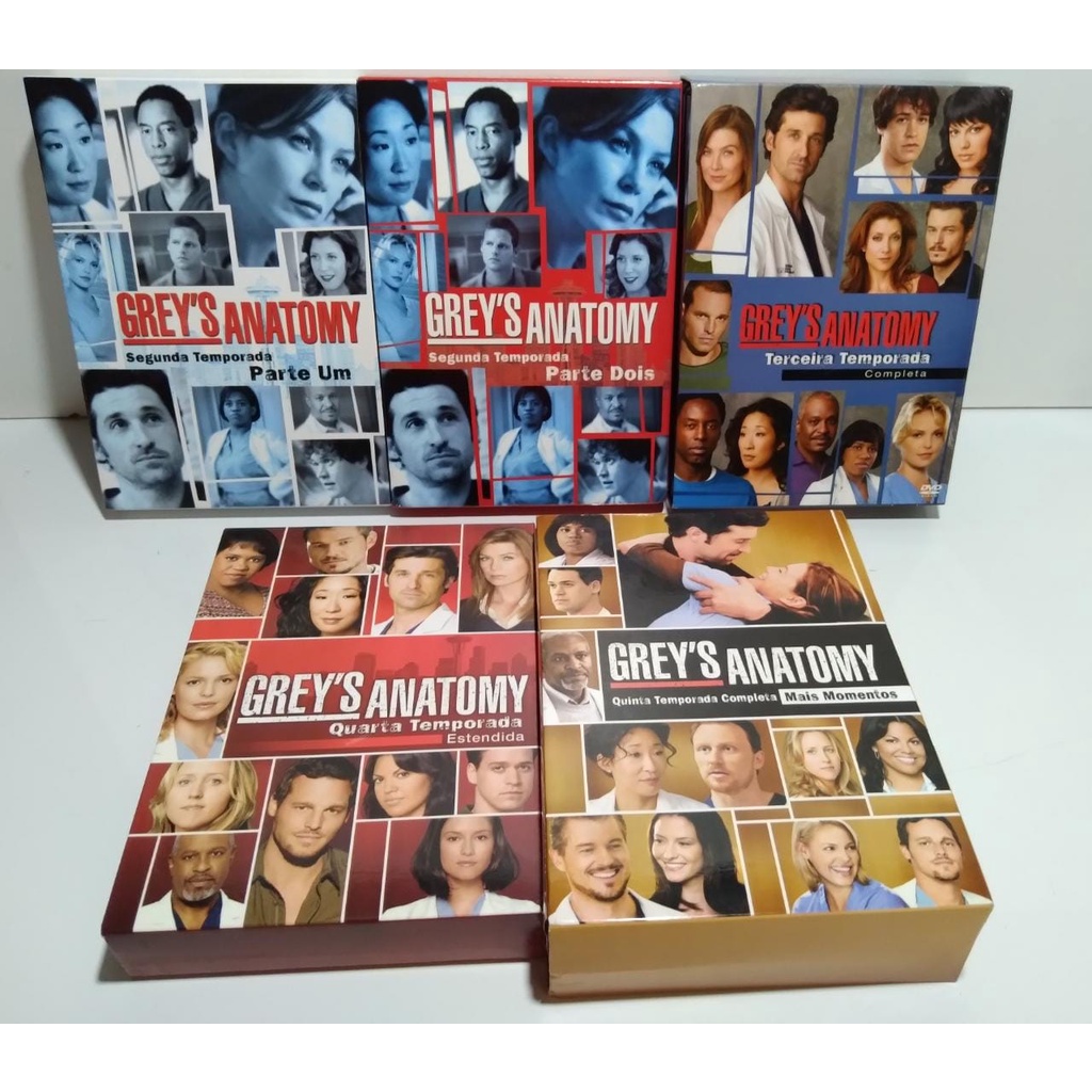 Box Grey's Anatomy - Segunda a QuintaTemporada Completa | Shopee Brasil