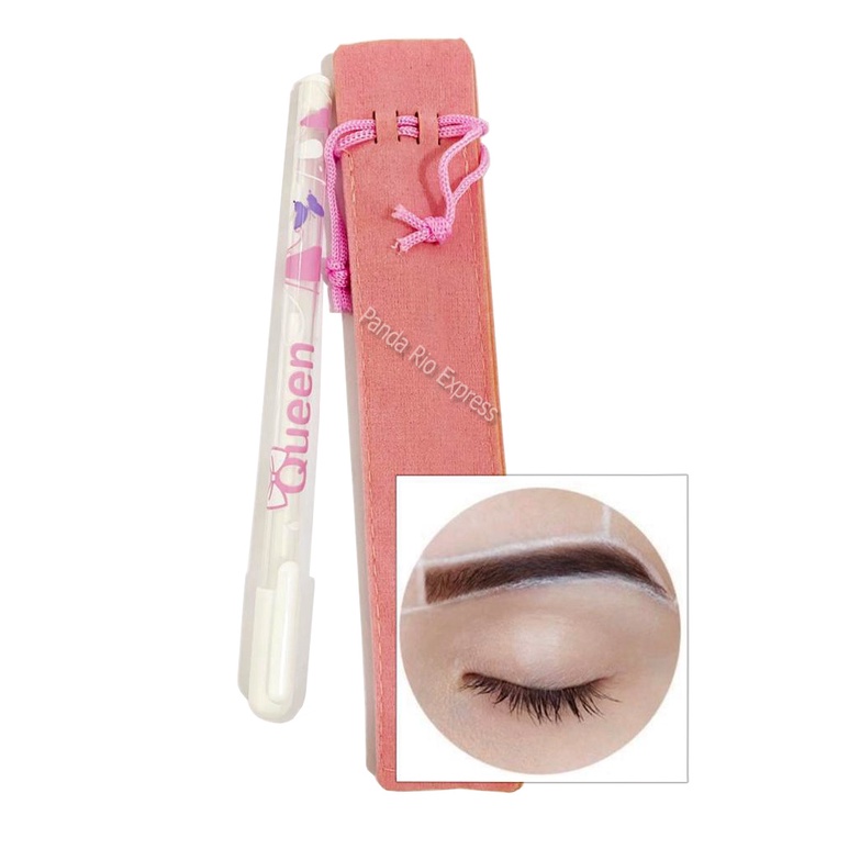Caneta Gel Branca Para Sobrancelha Design Dermatográfico Contorno